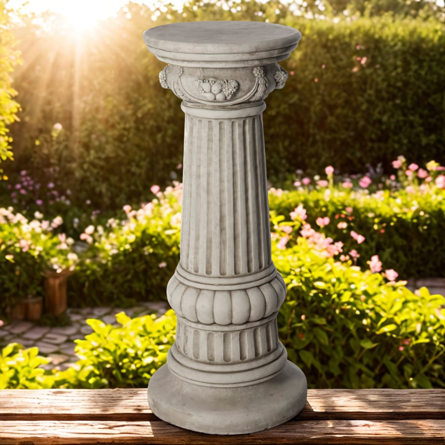Giant Fancy Column Classic Plinth Garden Statue – DGS Statues