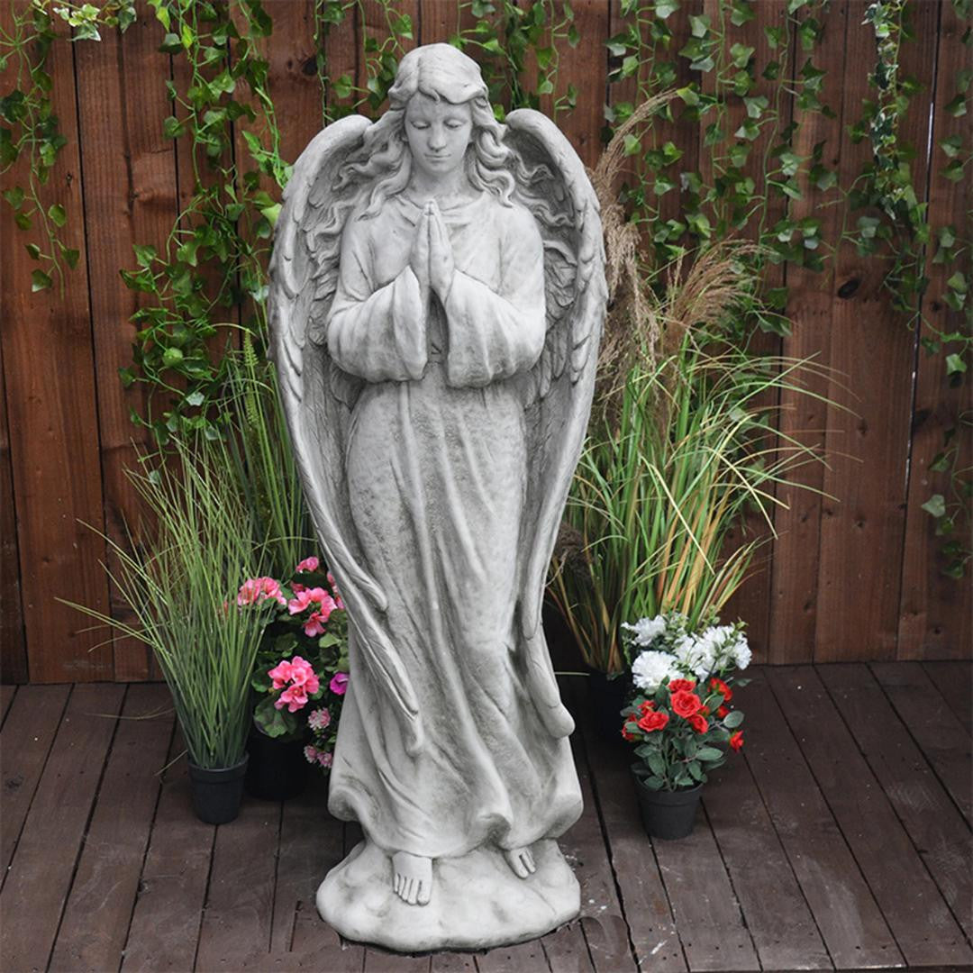 Stonecast Garden Ornaments | Praying Stone Angel | Large Praying Angel ...