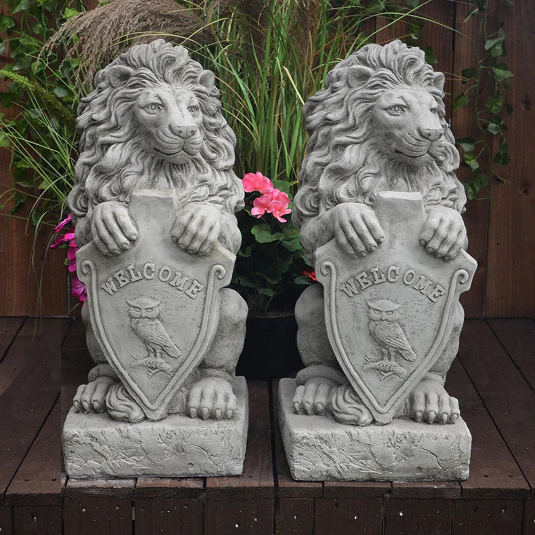 Stone Cast Lion Statues | Garden Ornaments | UK – DGS Statues